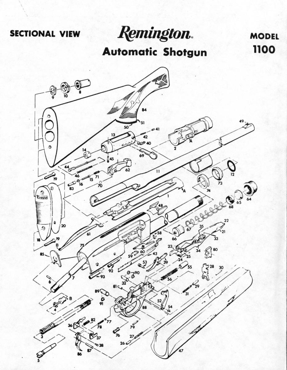 Remington 1100 Exploded Parts Diagram